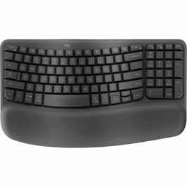 Logitech Wave Keys Wireless Ergonomic Keyboard | Graphite| English ...