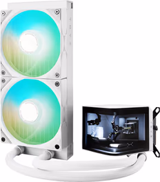 TRYX Panorama 240 ARGB 240mm | 6.5'' AMOLED Curved Screen | White AIO ...